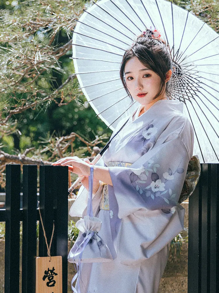 Kimono Traditionnel Femme Violet | Tenko